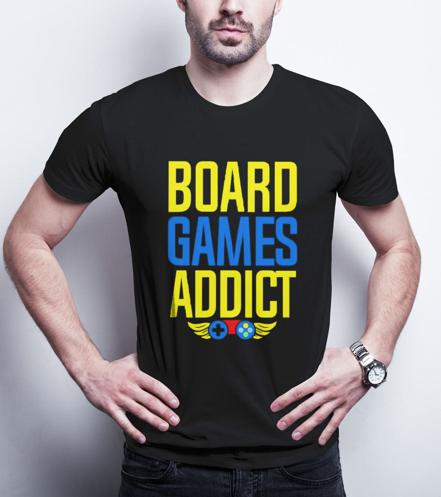 BOARD GAMES ADDICT CONTROLLER WINGS T-Shirt