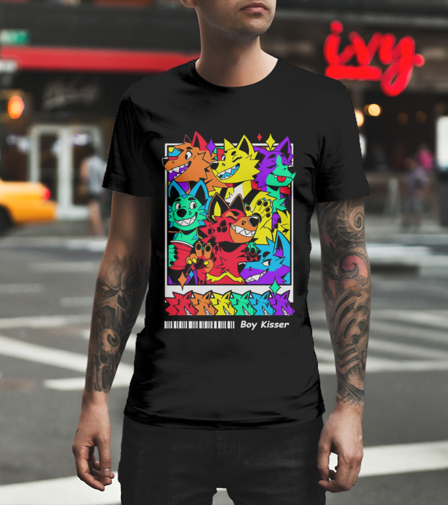 New Leaked Colorful Boy Kisser Fox Pack T-Shirt
