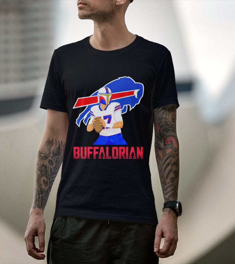 Bufflaorian Buffalo Bills Football Player With Buffalo T-Shirt