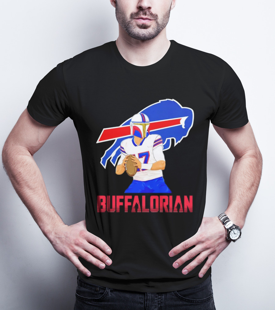 Bufflaorian Buffalo Bills Football Player With Buffalo T-Shirt
