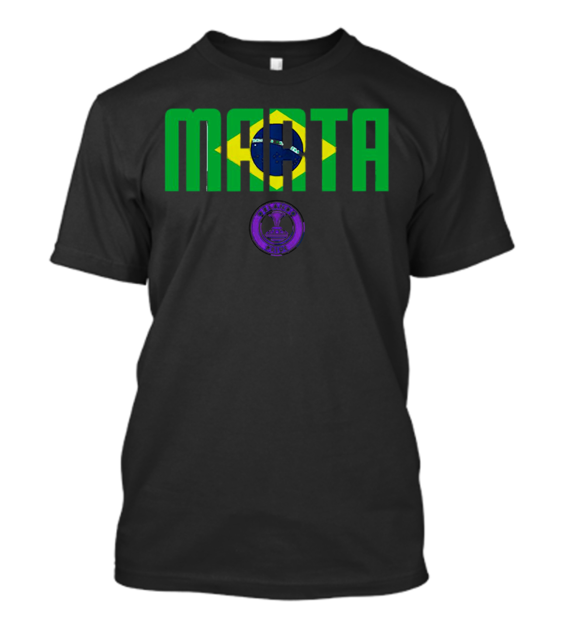 Marta Brazil Flag Orlando Pride T-Shirt