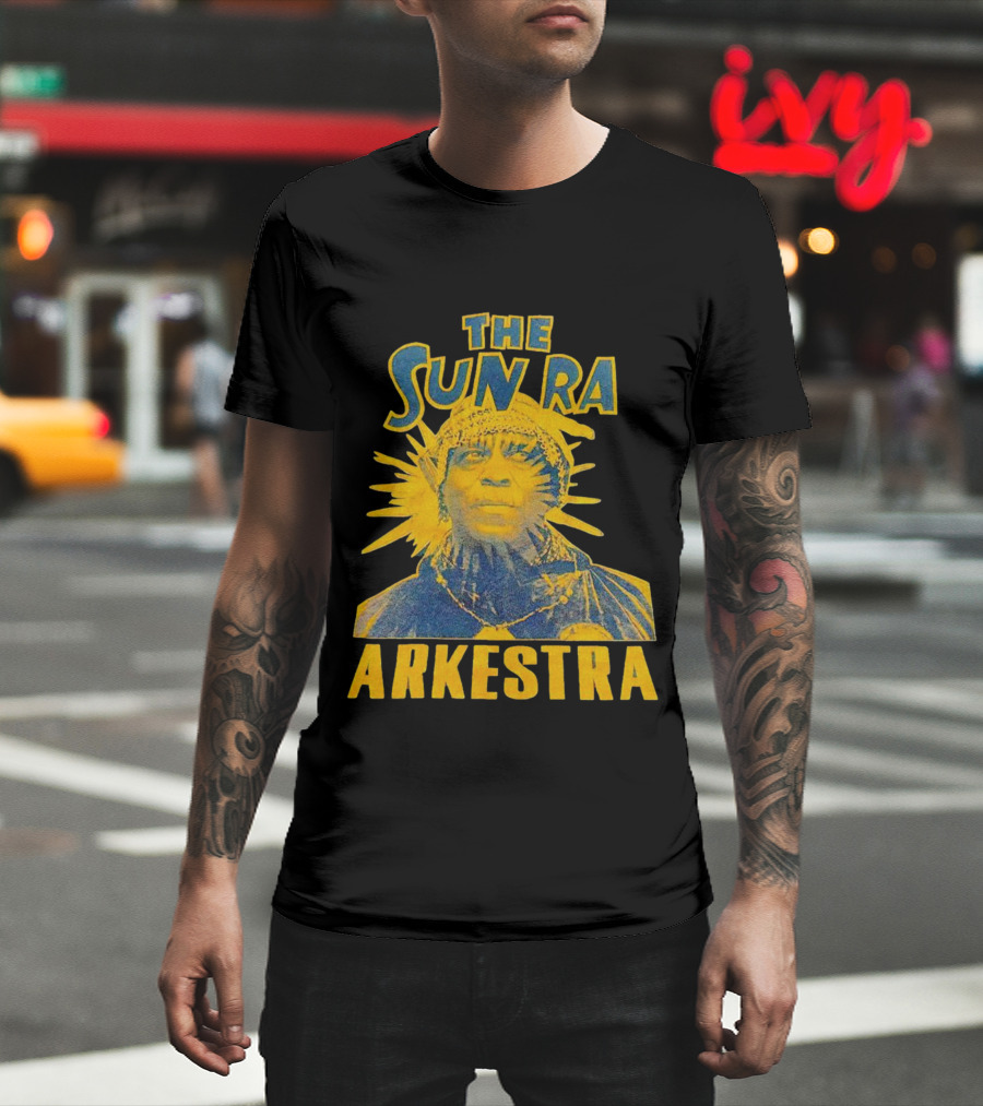 The Sun Ra Arkestra Cosmic Jazz Icon Yellow T-Shirt