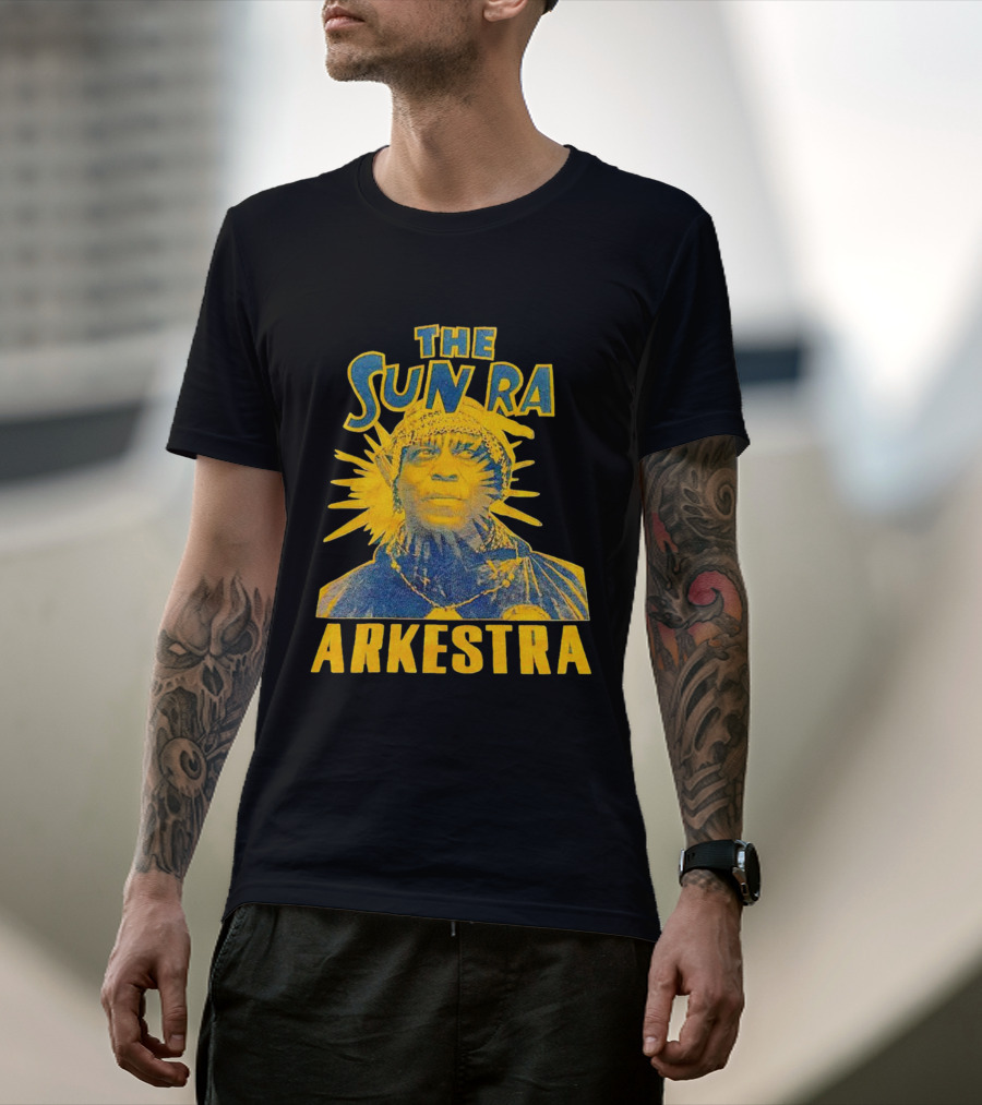 The Sun Ra Arkestra Cosmic Jazz Icon Yellow T-Shirt
