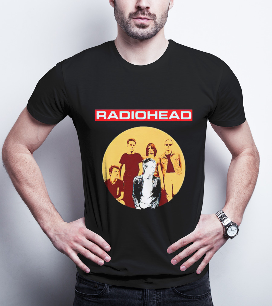 RADIOHEAD Band Members Vintage Circle T-Shirt
