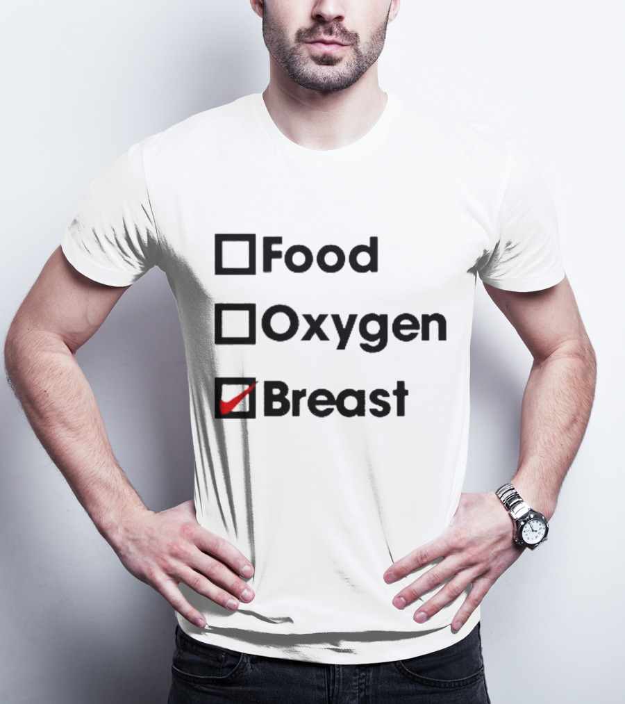 Food Oxygen Breast Checkmark T-Shirt