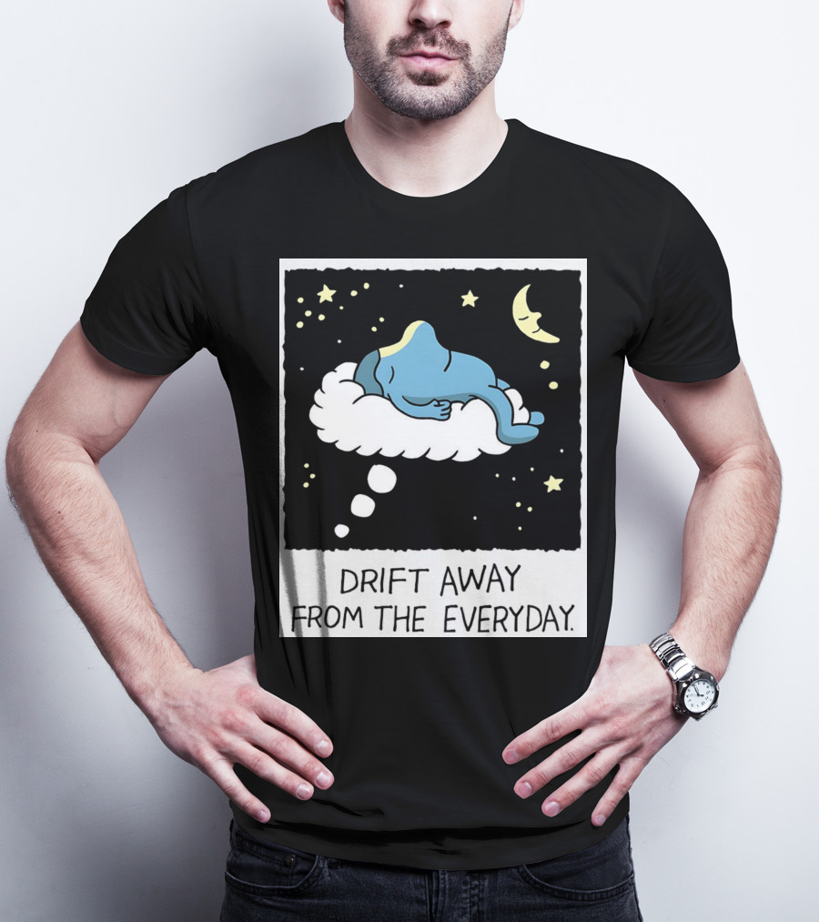 Drift Away From The Everyday Cloud Dreaming Moon And Stars T-Shirt