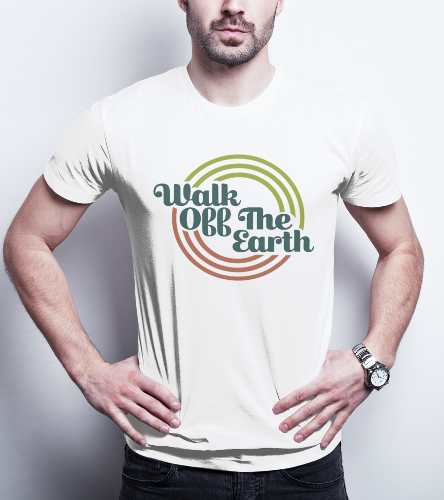 Walk Off The Earth Retro Circle Vintage Stripes T-Shirt