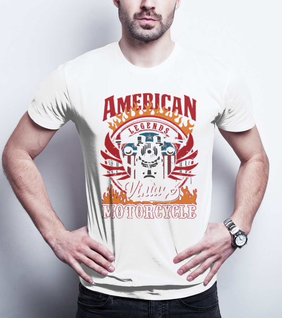 American Legends Vintage Motorcycle T-Shirt