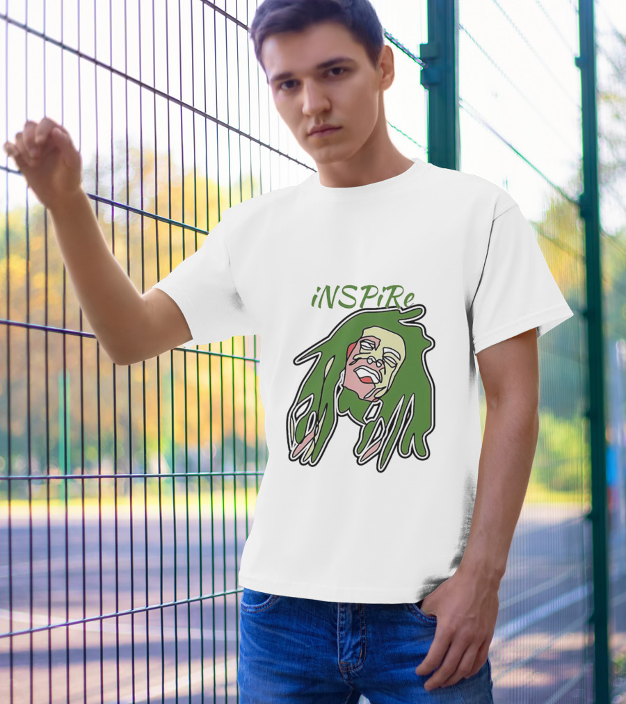 Bob Marley Inspire INSPiRe Green Hair T-Shirt