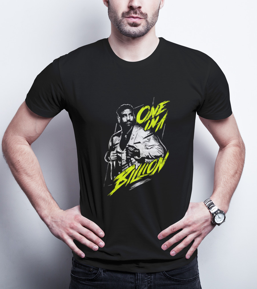 One In A Billion Satnam Singh Stylin’ Retro Vibe With Bold Neon Text T-Shirt