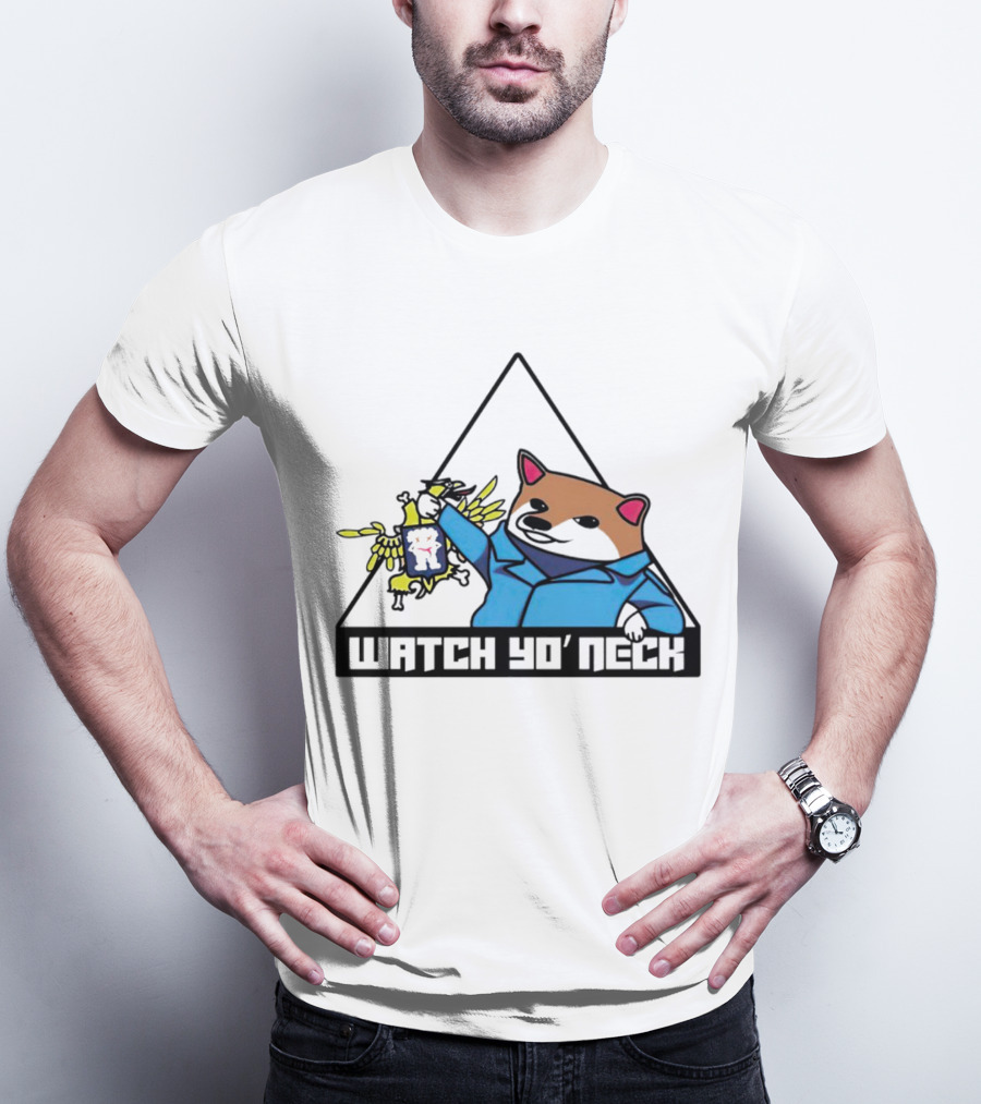 WATCH YO’ NECK RACOON HOLDING CHICKEN T-Shirt