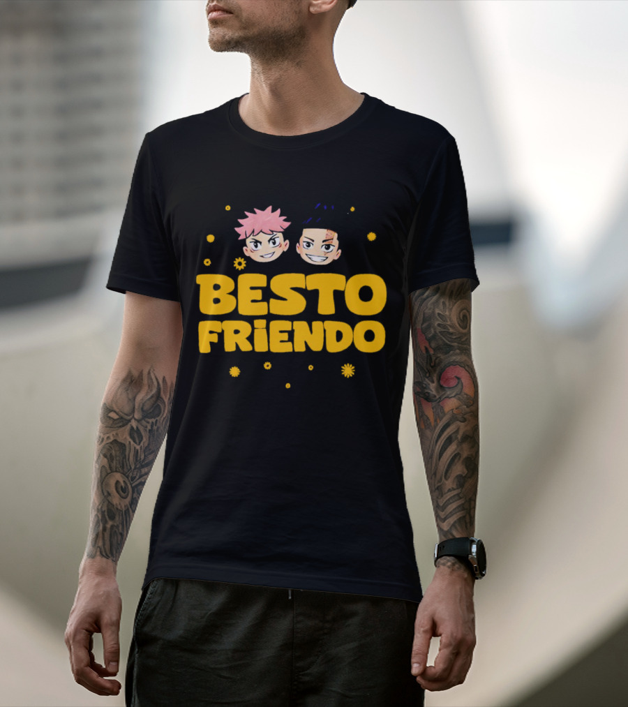 Besto Friendo Itadori Todo Jujutsu Kaisen Anime Characters Fun T-Shirt