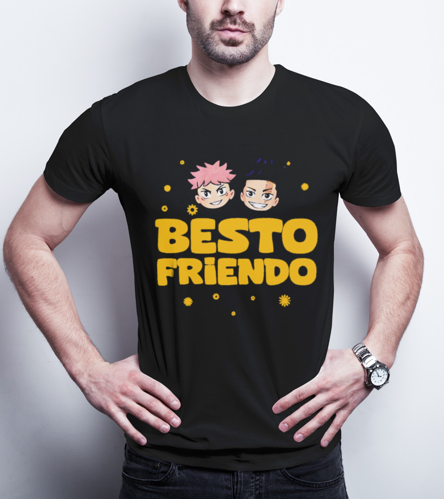 Besto Friendo Itadori Todo Jujutsu Kaisen Anime Characters Fun T-Shirt