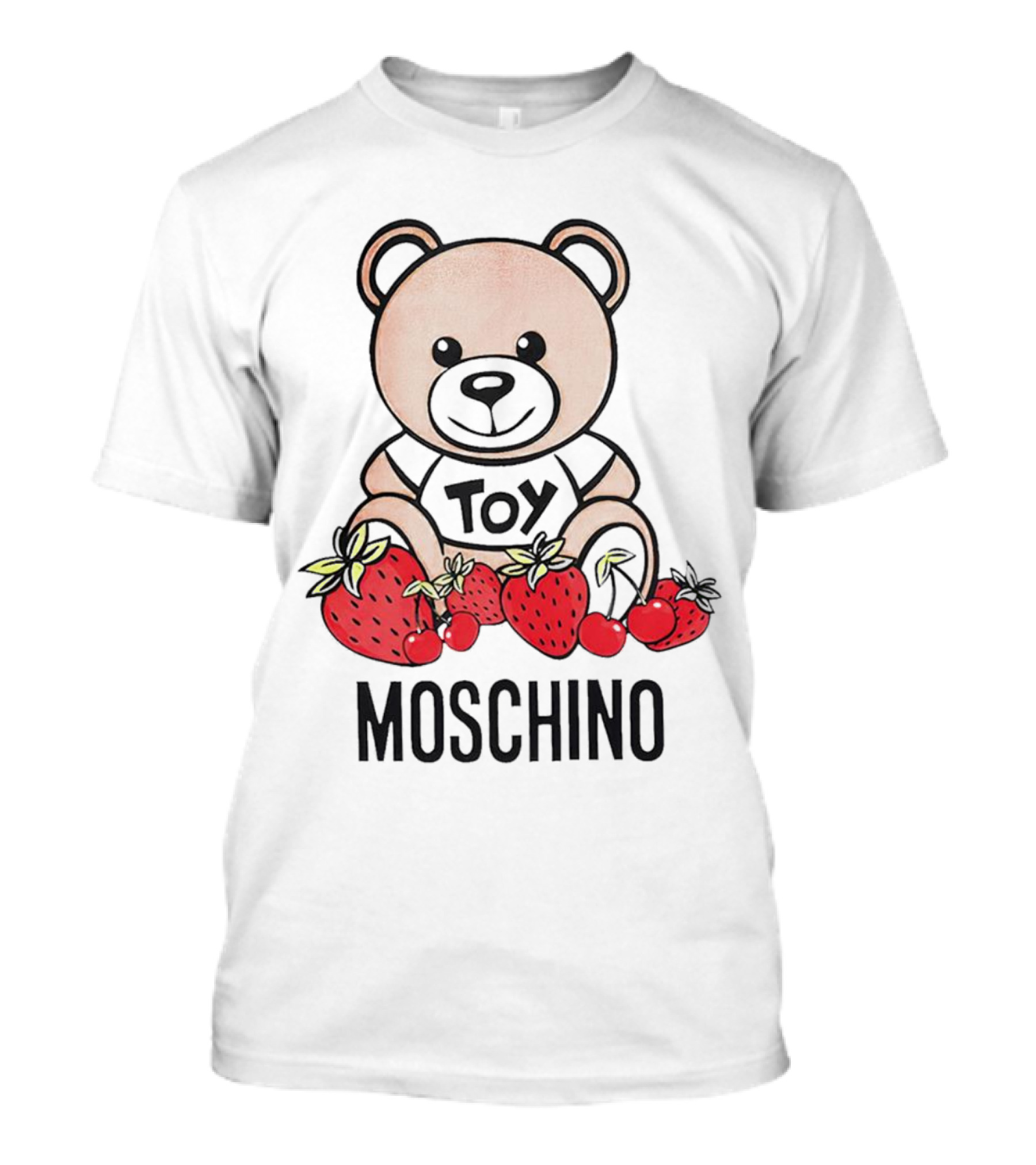 MOSCHINO Toy Bear With Strawberries T-Shirt