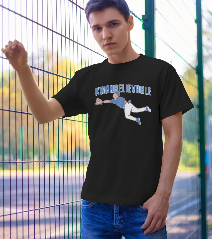 Cleveland Guardians Steven Kwan Kwan Believable Baseball Catch T-Shirt
