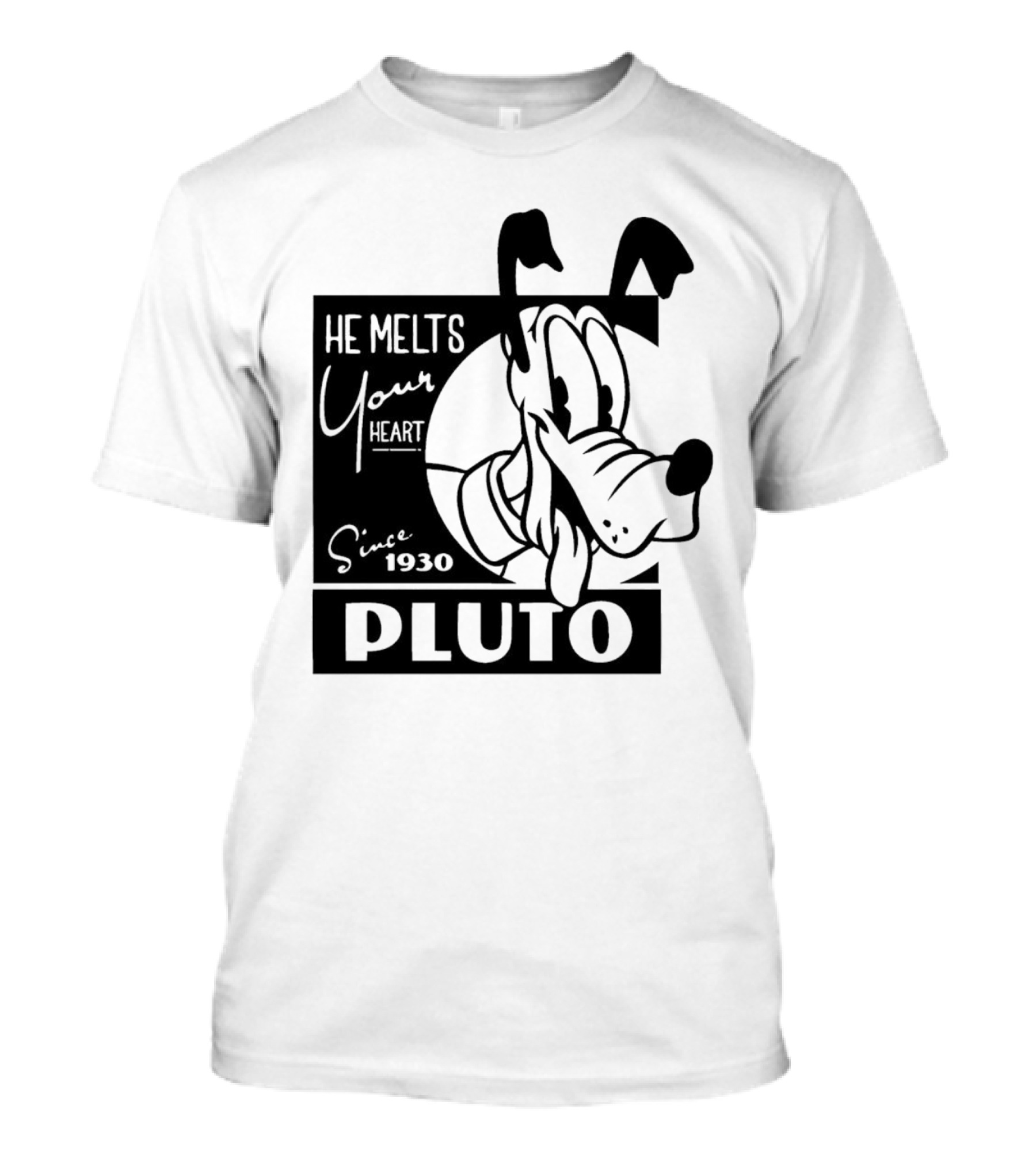Pluto He Melts Your Heart Since 1930 T-Shirt