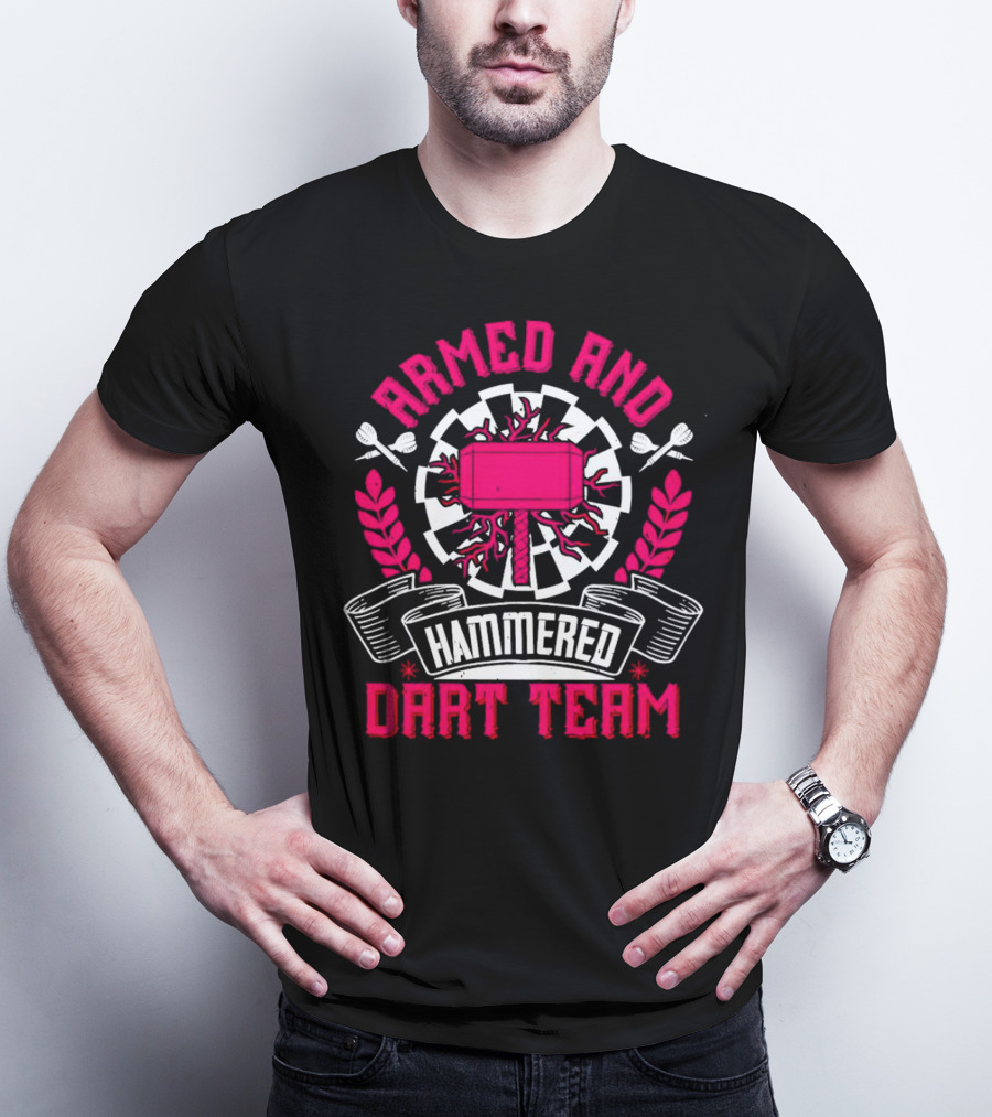 Armed And Hammered Dart Team Hammer Laurel T-Shirt