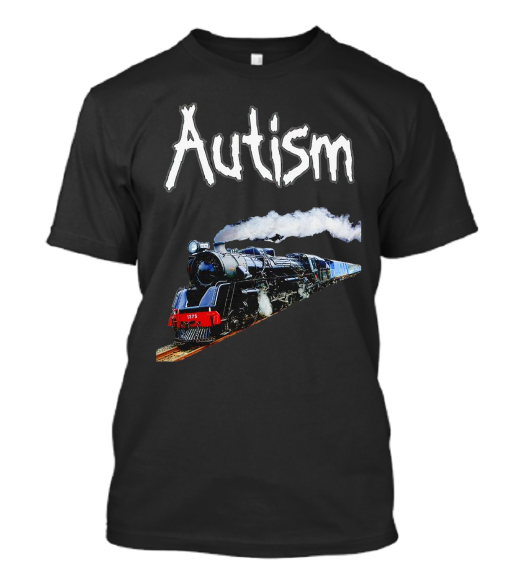 Autism Locomotive Journey 1275 Steam Engine T-Shirt