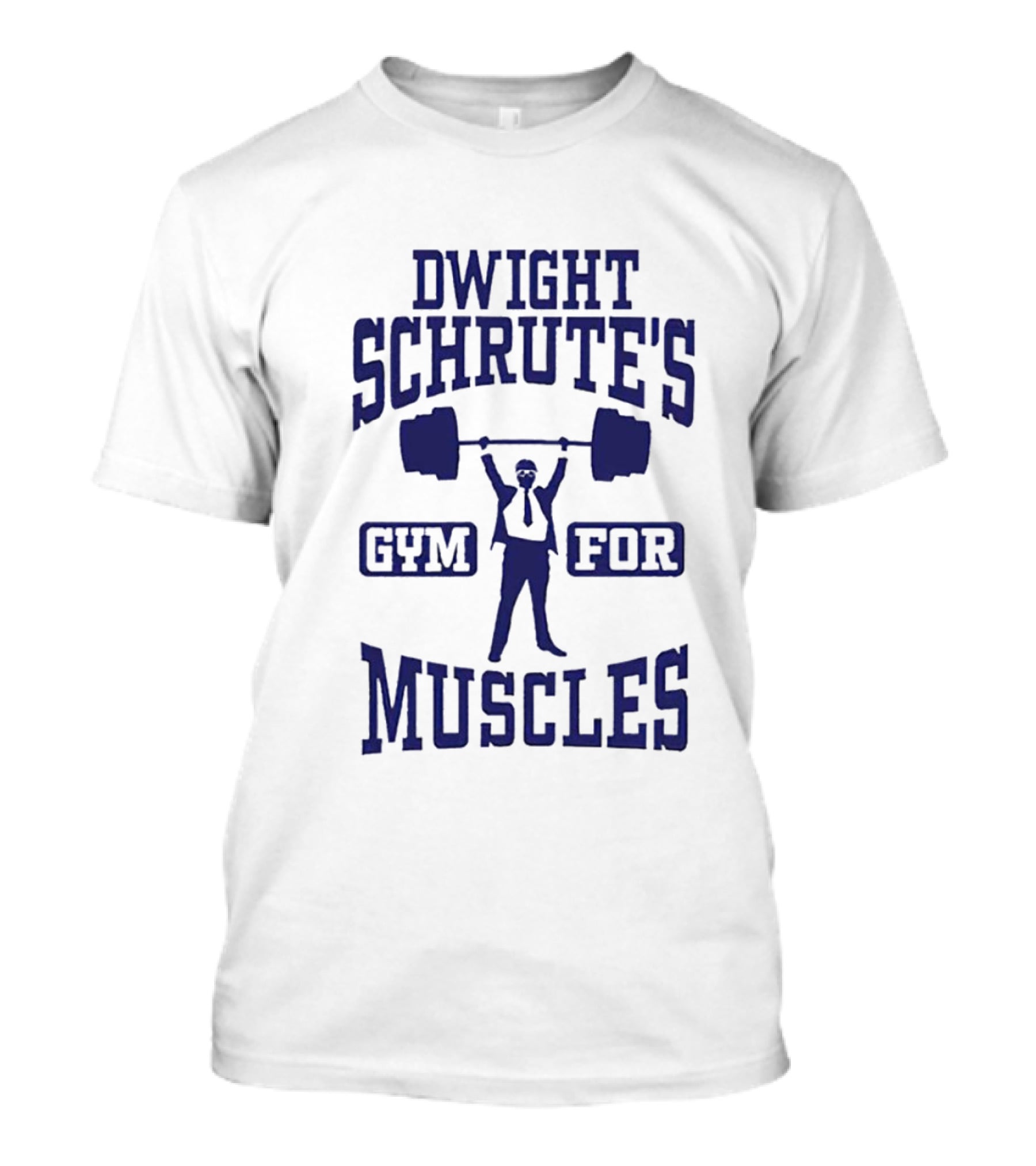 Dwight Schrute's Gym For Muscles Weightlifting Icon Fitness T-Shirt