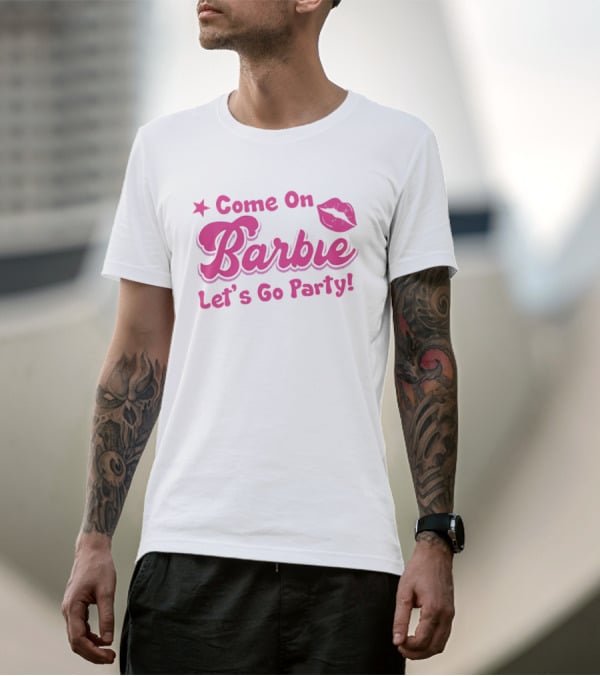 Come On Barbie Let's Go Party Lip T-Shirt