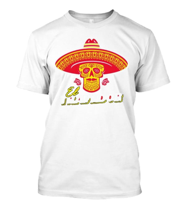 El Travedor Skull Sombrero Kansas City Football T-Shirt