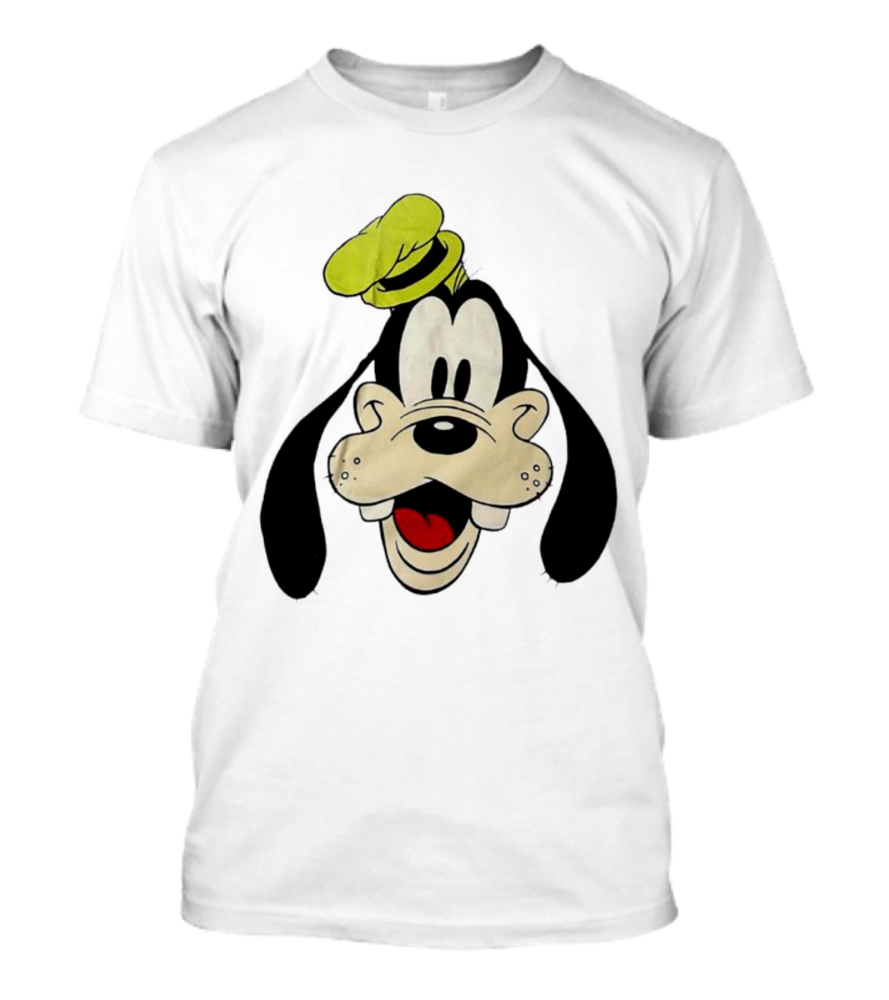 Yats Goofy Head Disney Character Face T-Shirt