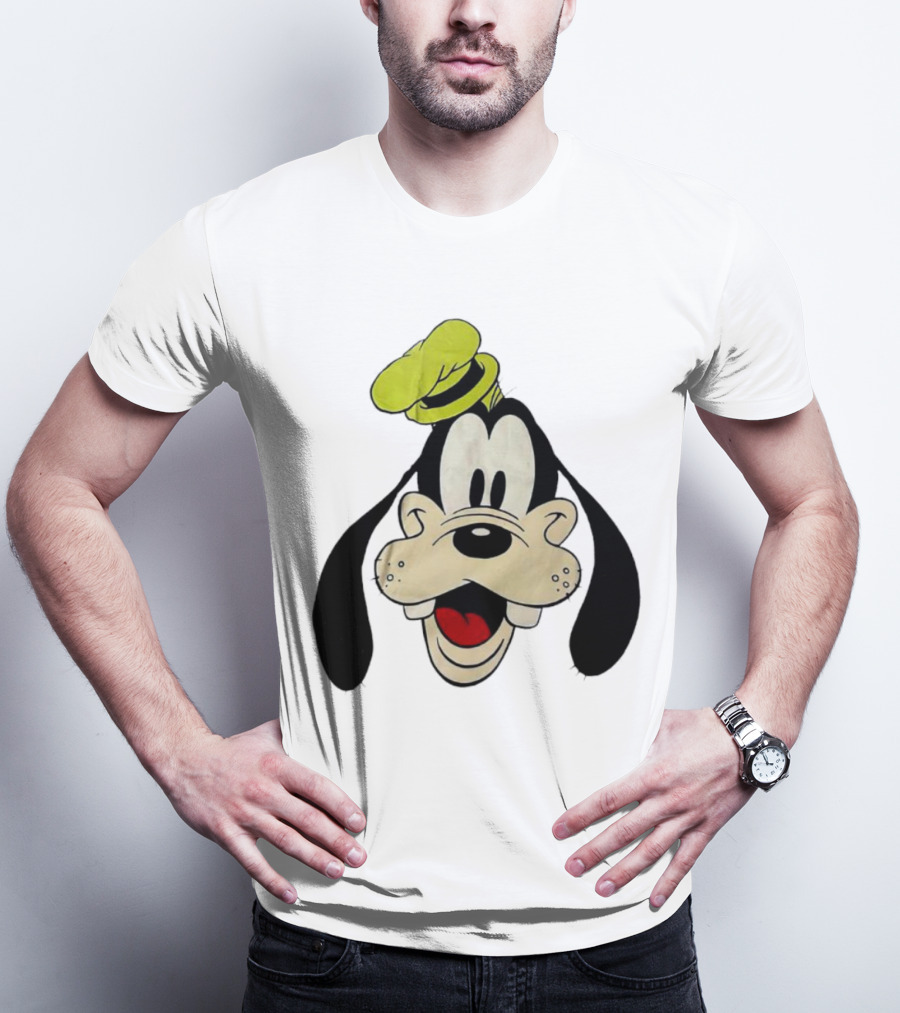 Yats Goofy Head Disney Character Face T-Shirt