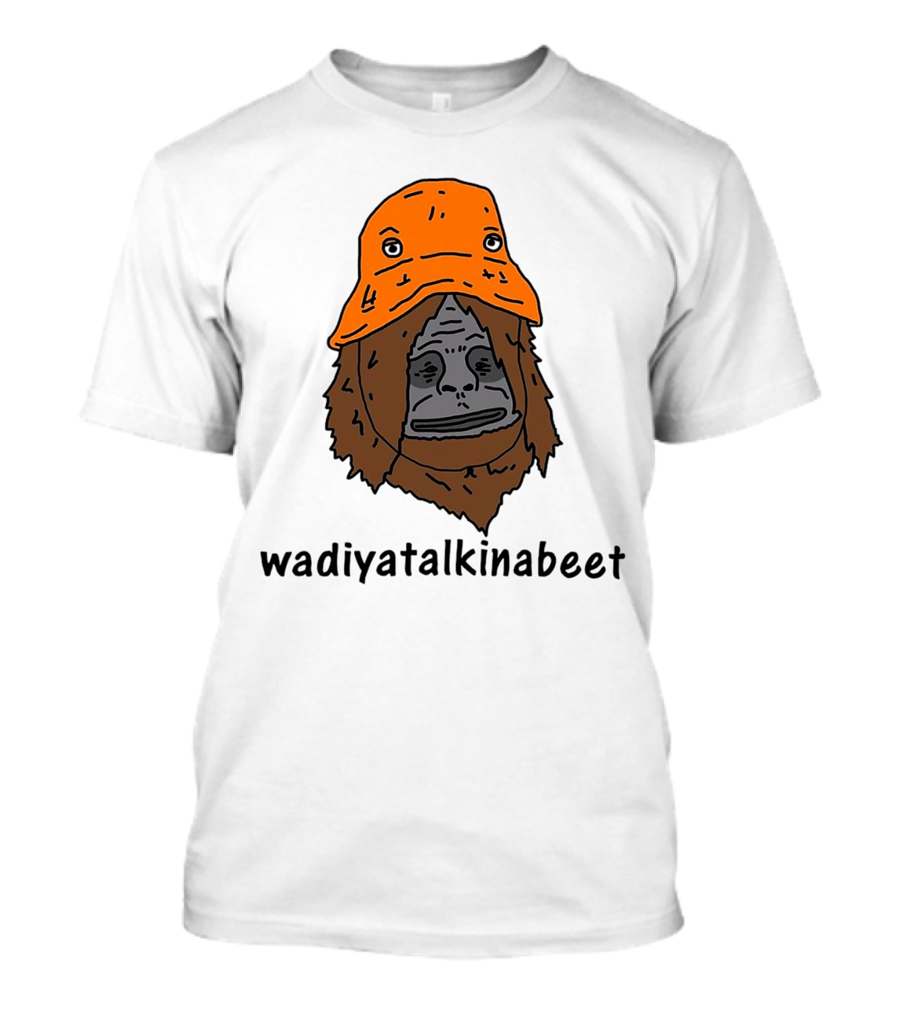 Big Lez Show Wadiyatalkinabeet Orange Hat Cartoon Character T-Shirt