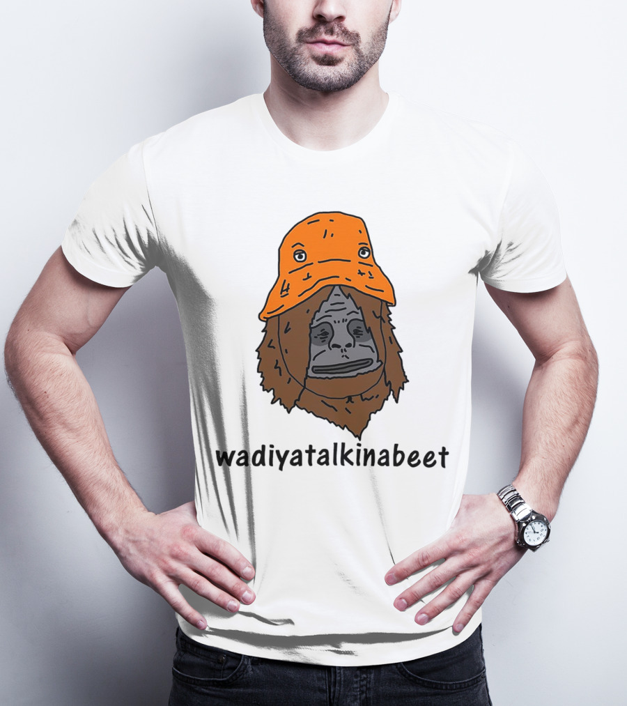 Big Lez Show Wadiyatalkinabeet Orange Hat Cartoon Character T-Shirt