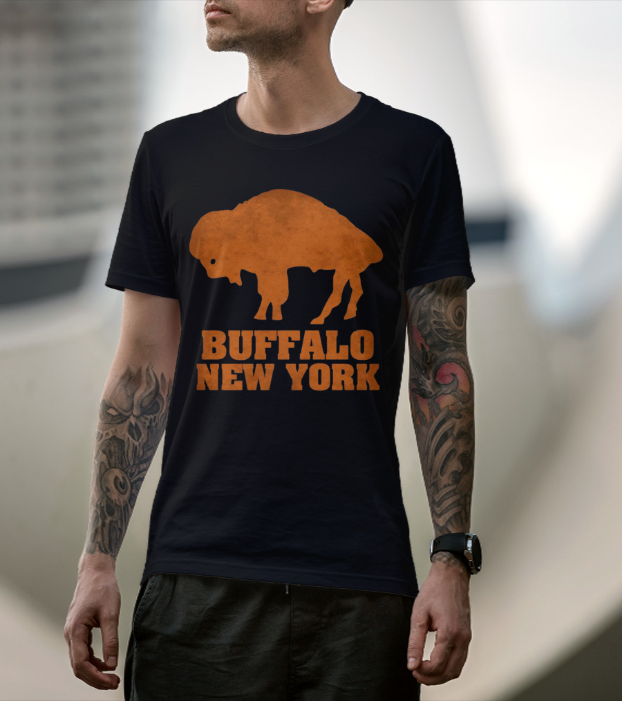 Buffalo New York Bold Orange Buffalo T-Shirt