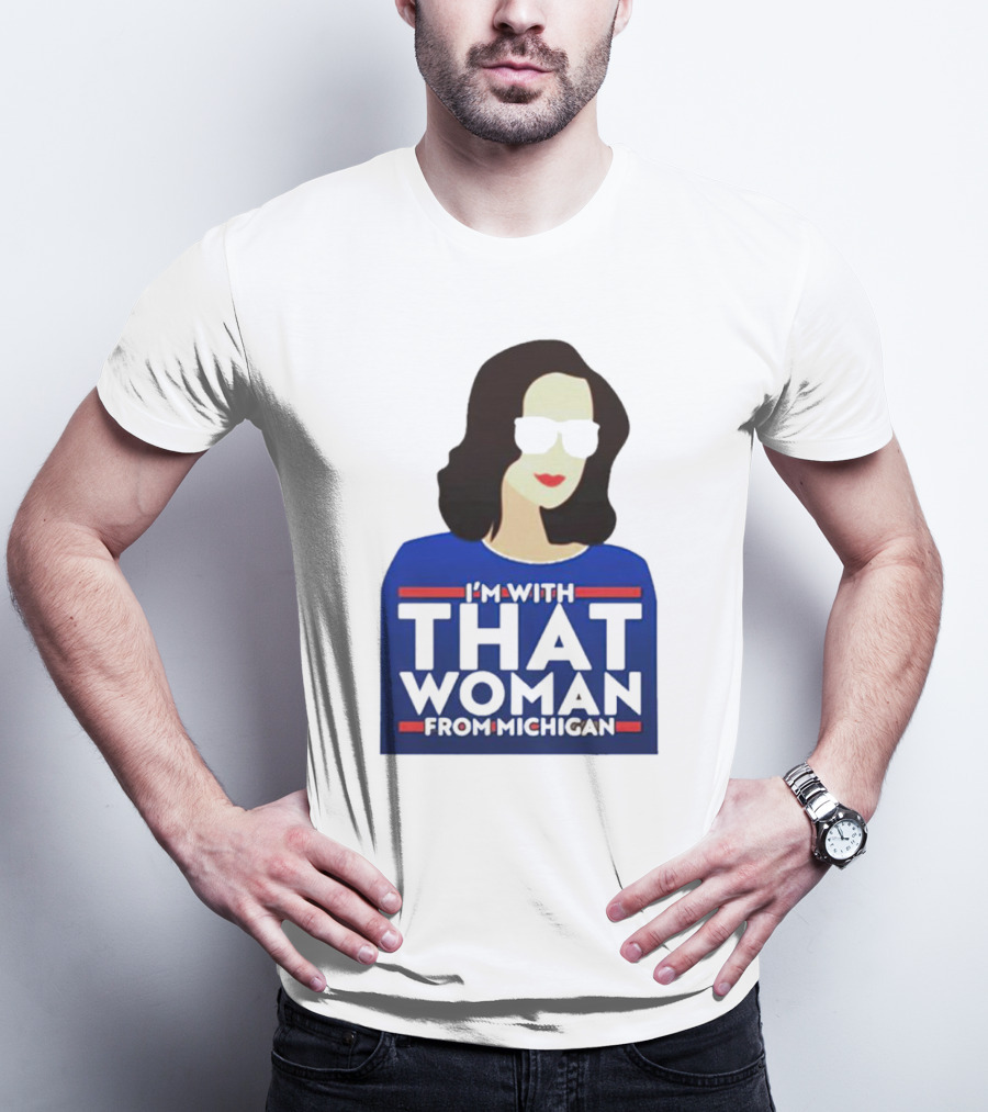Gov Whitmer I’m With That Woman From Michigan Bold Graphic Style Iconic T-Shirt