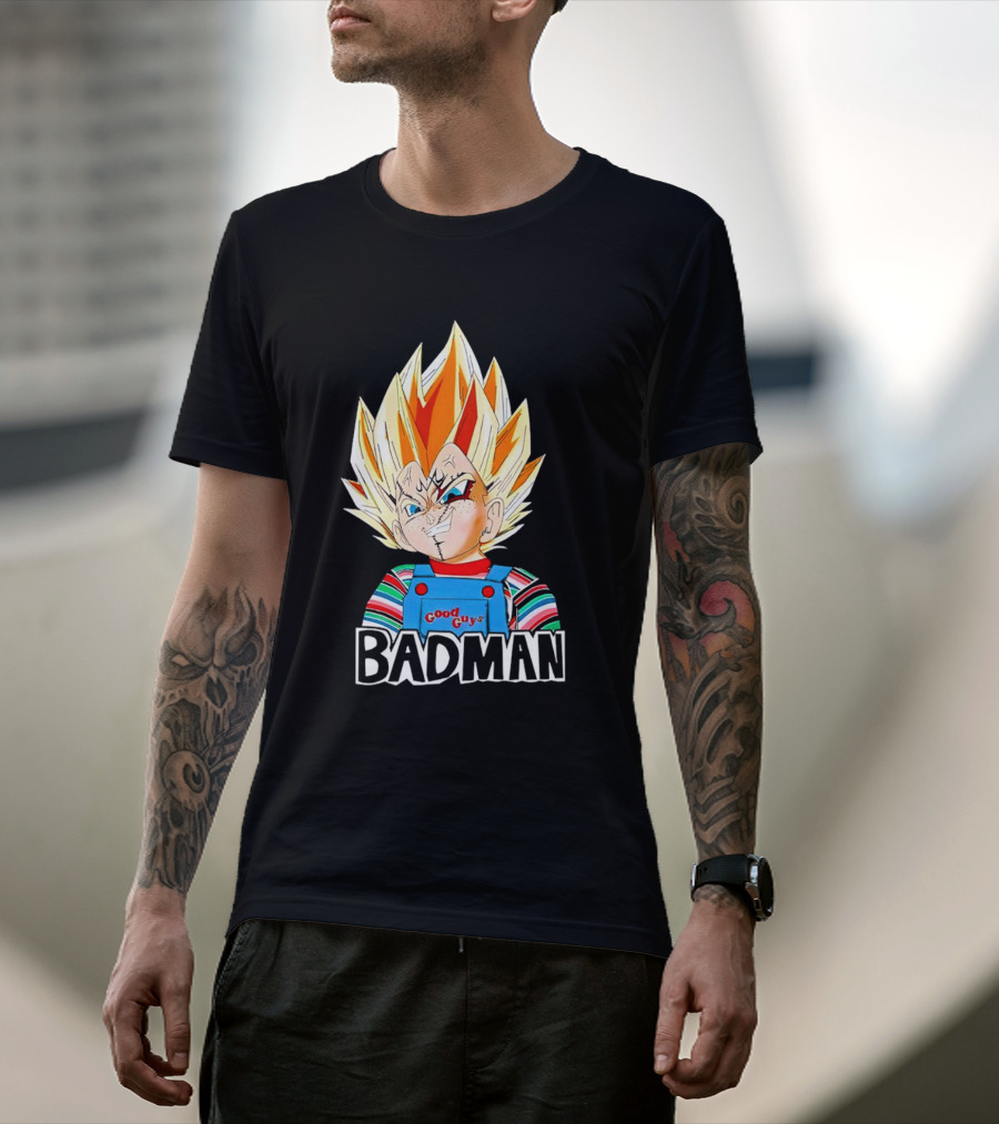 Vegeta Badman Good Guys Mashup T-Shirt