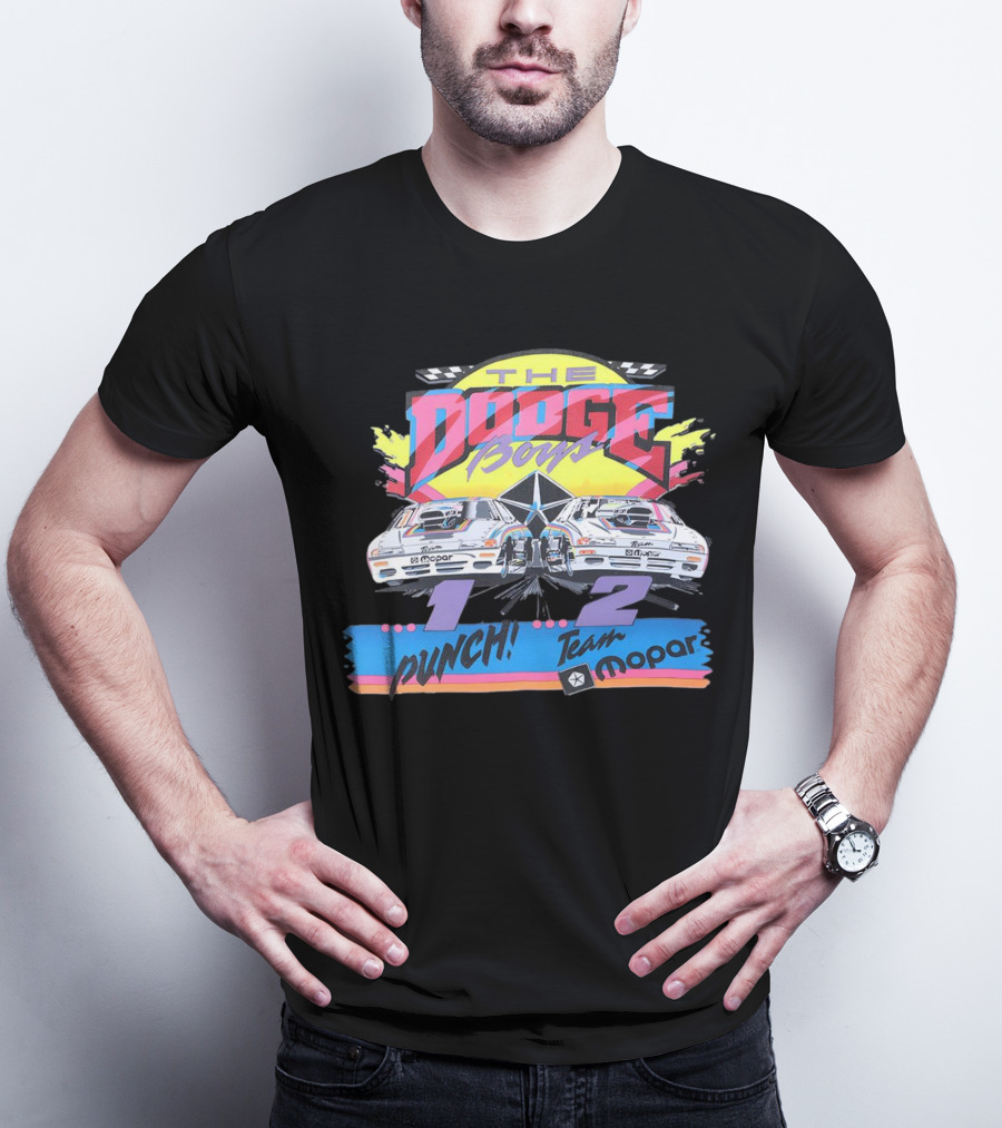 The Dodge Boys 1-2 Punch Team Mopar Racing T-Shirt