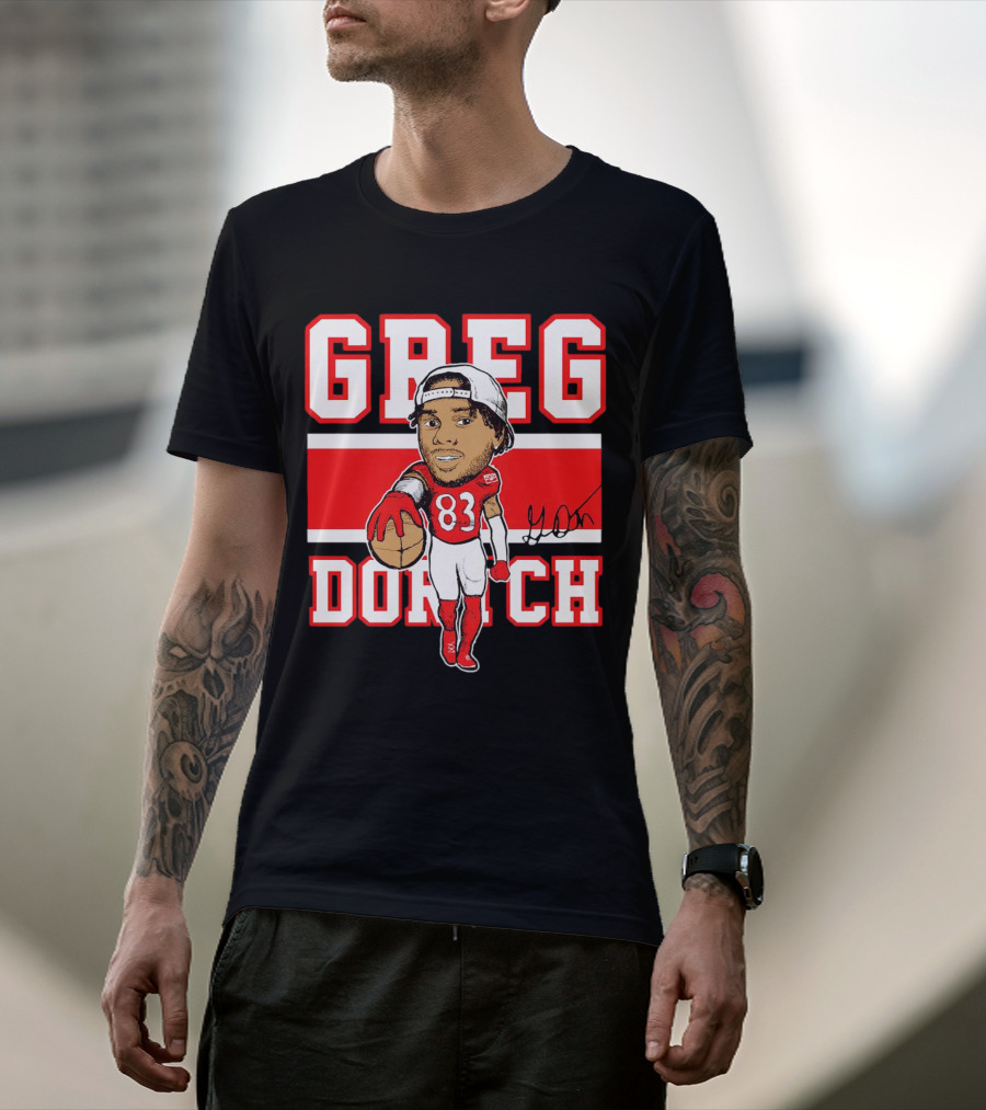 Greg Dortch 83 Arizona Cardinals Signature T-Shirt