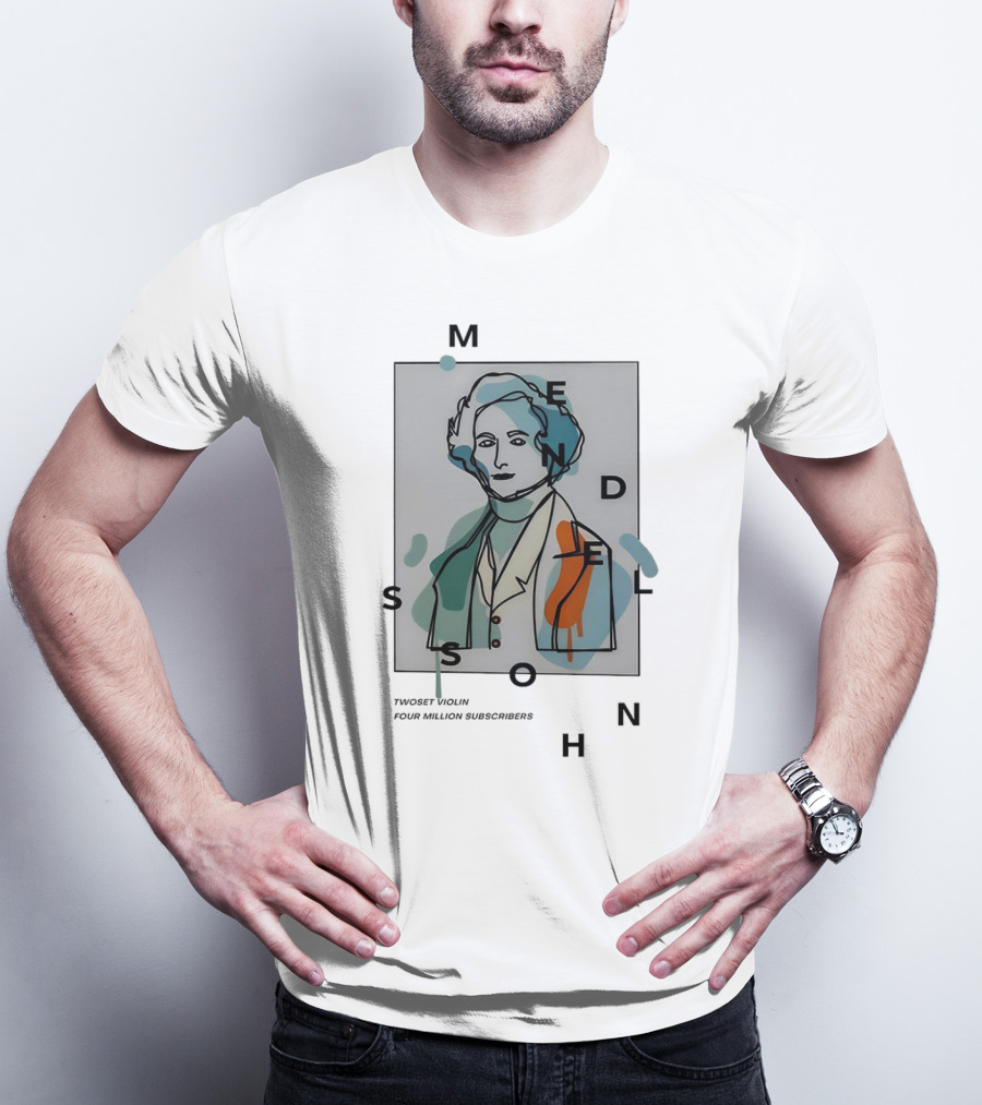 Singapore Mendelssohn Tribute Twoset Violin Four Million Subscribers T-Shirt