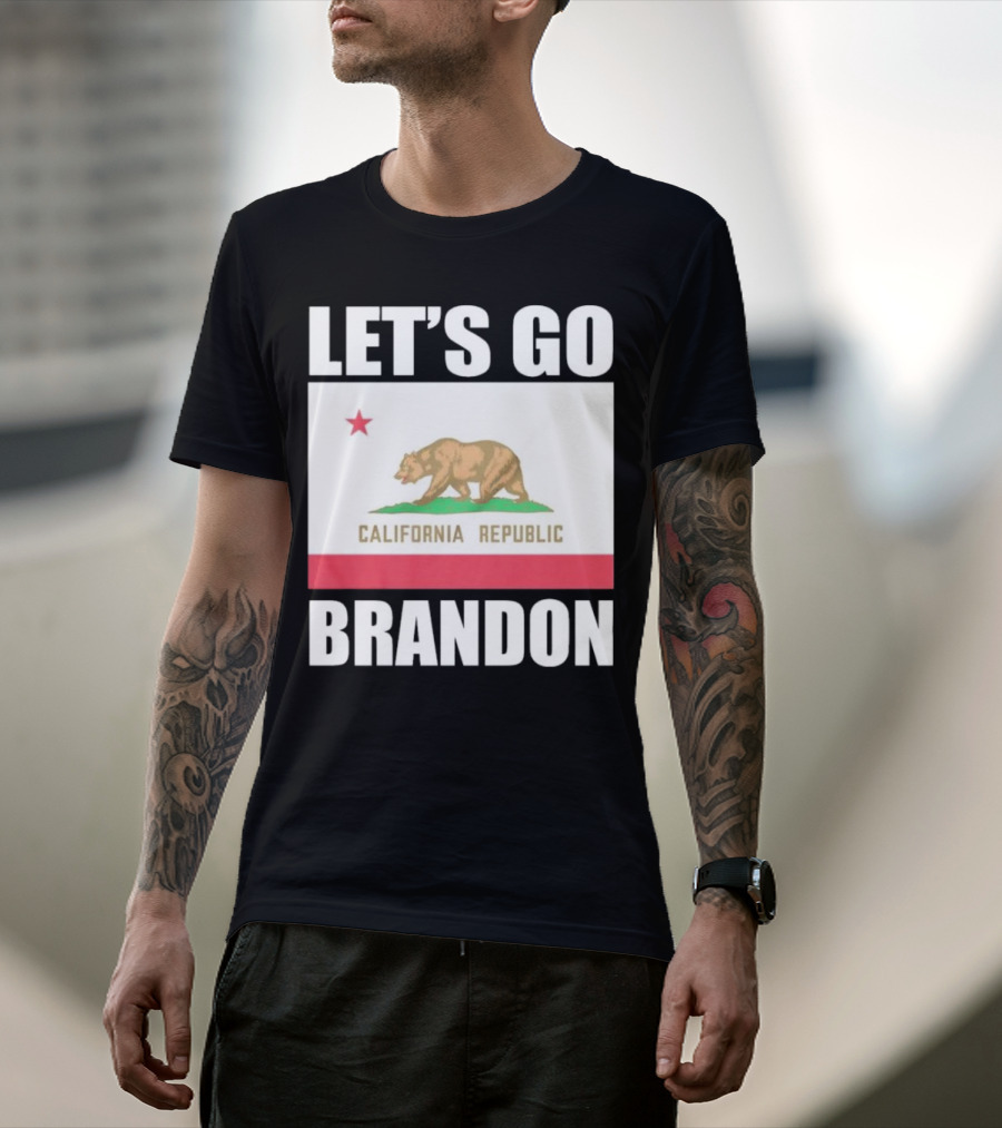 LET’S GO BRANDON CALIFORNIA REPUBLIC FLAG T-Shirt