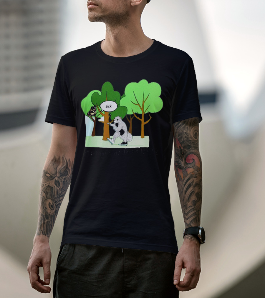 Nature Is Heelying Sick With Trees And Butterfly T-Shirt