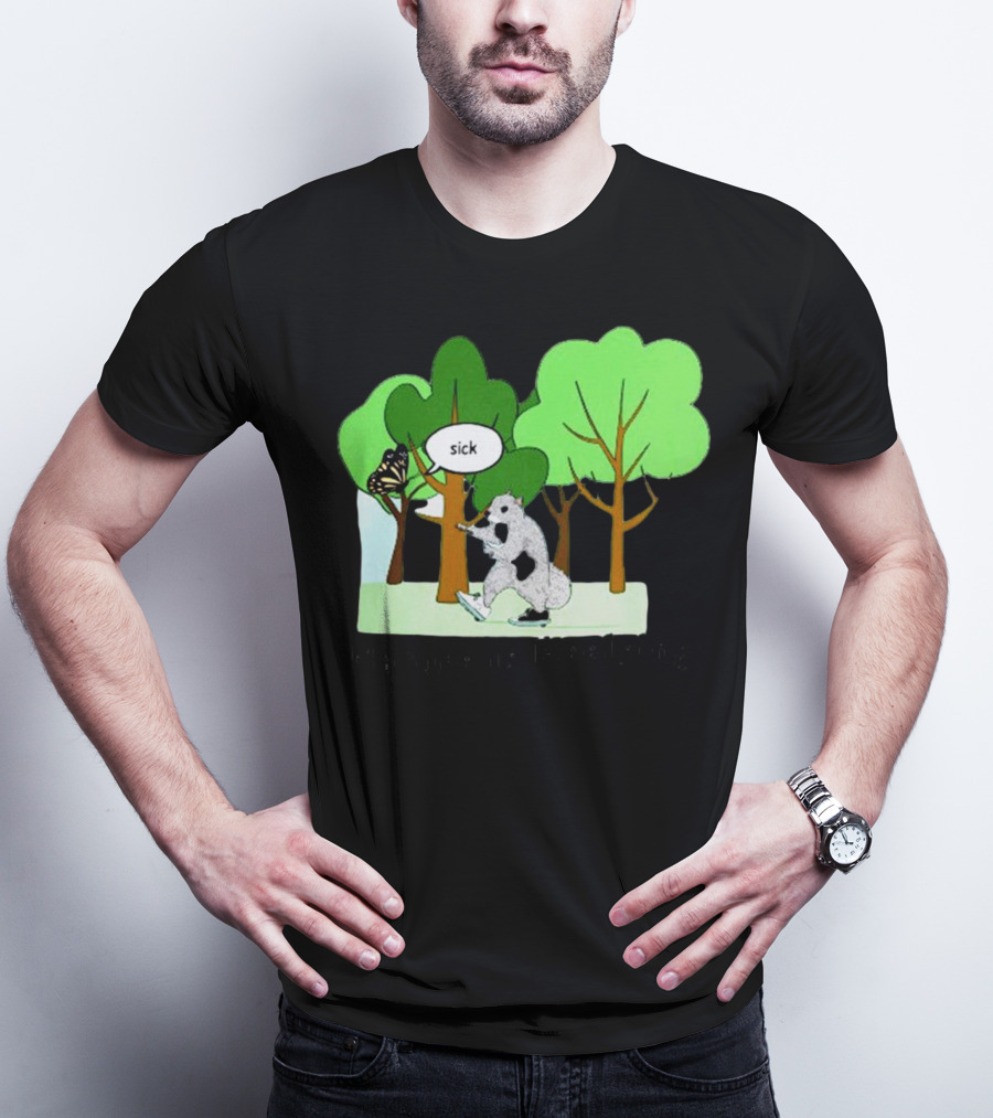Nature Is Heelying Sick With Trees And Butterfly T-Shirt