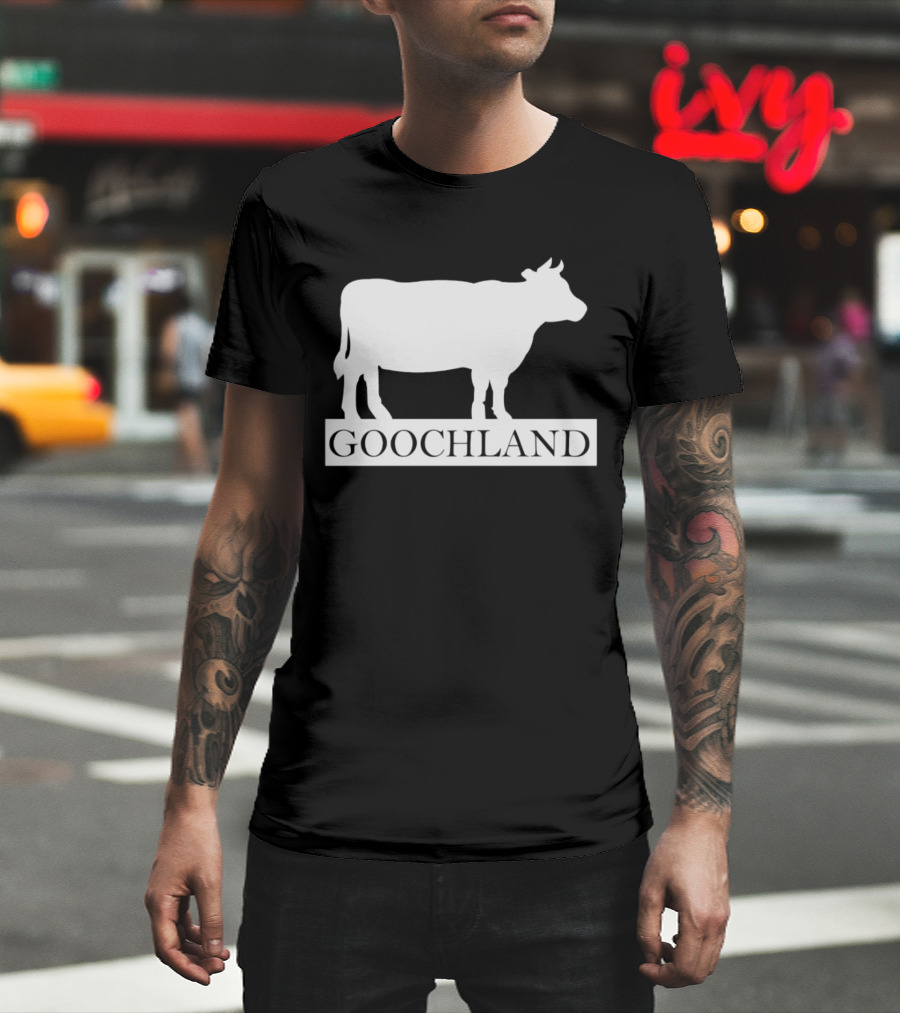 Goochland Cow Silhouette White T-Shirt