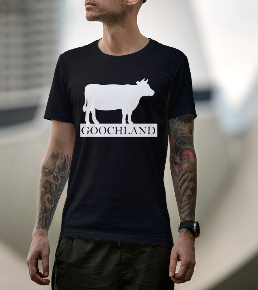 Goochland Cow Silhouette White T-Shirt