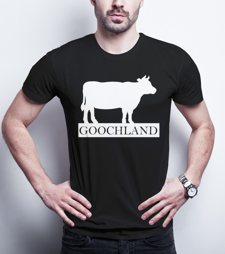 Goochland Cow Silhouette White T-Shirt