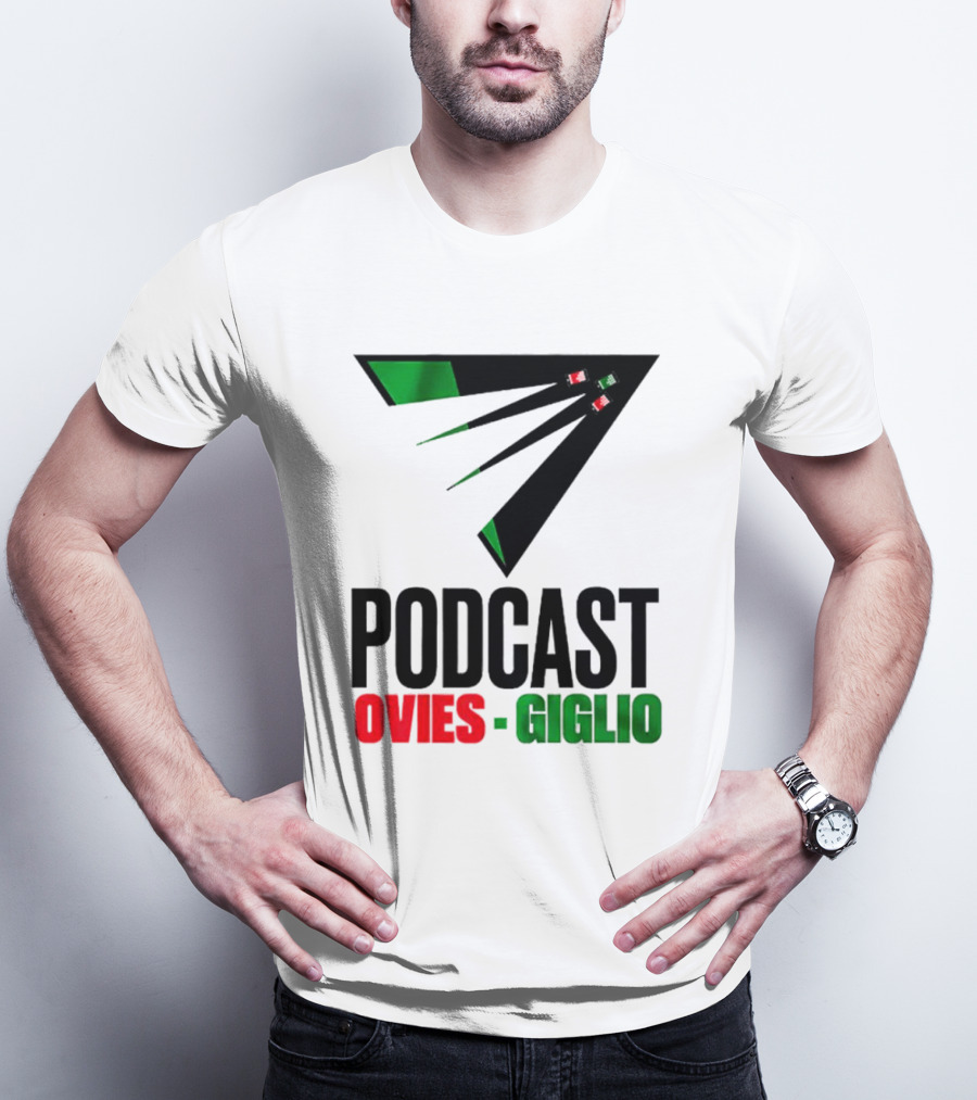 Podcasts Ovies Giglio Football Discussion With Triangular Color Stream T-Shirt