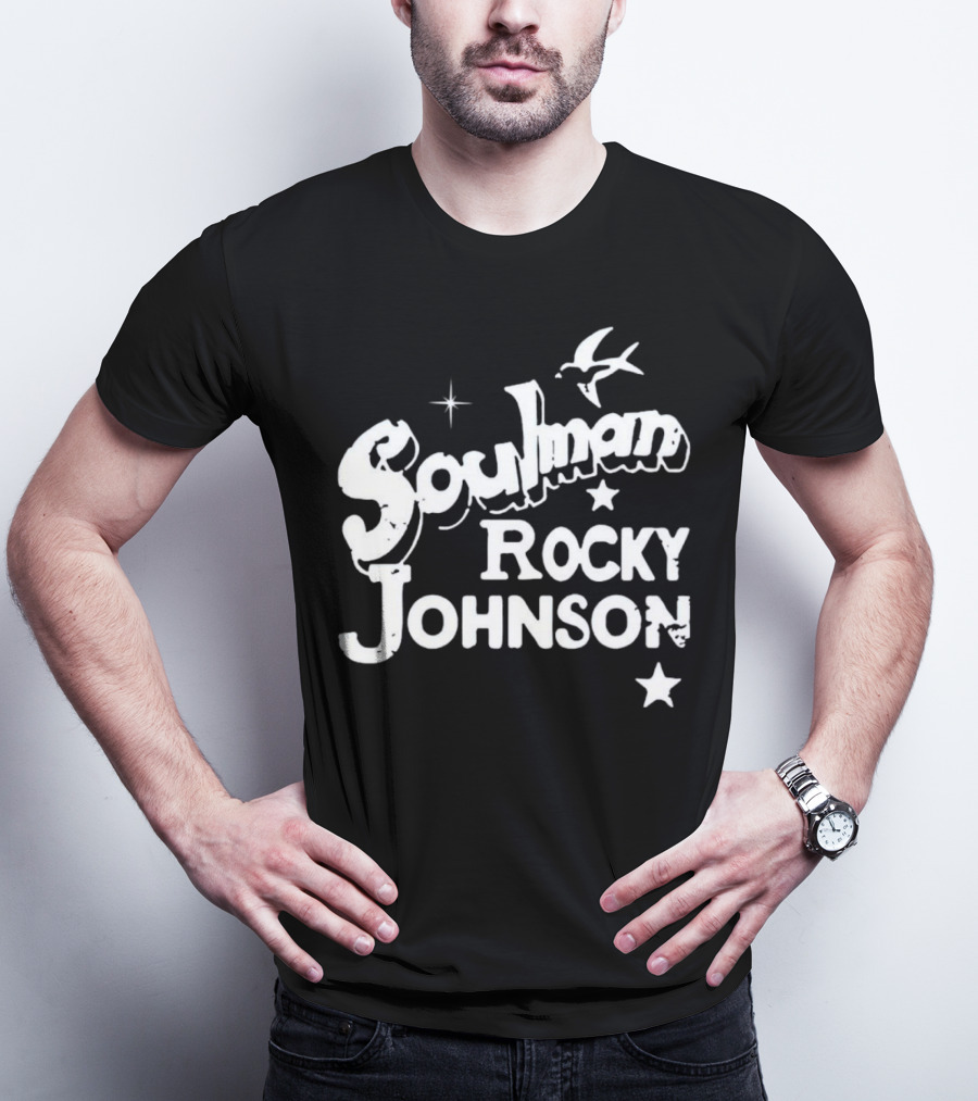 Soulman Rocky Johnson Bird And Star T-Shirt