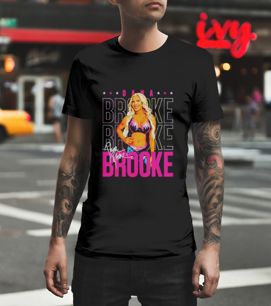 Dana Brooke Signature Name Repeat T-Shirt