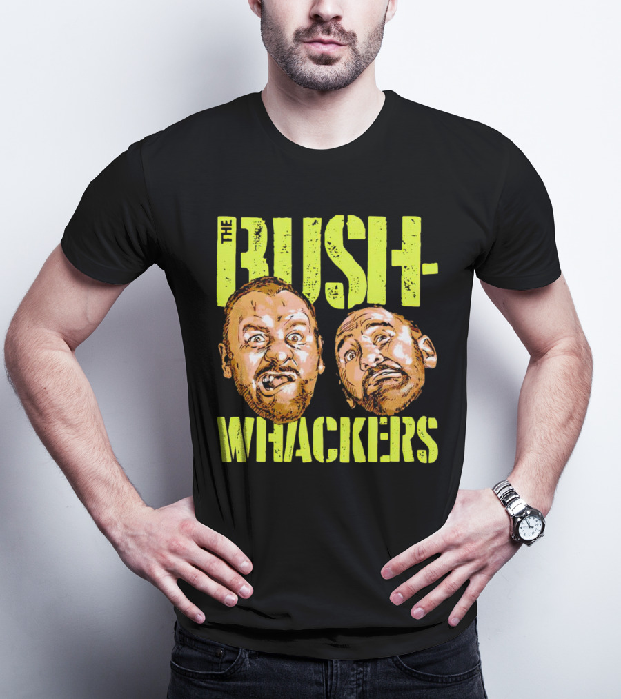 The Bushwhackers Wrestling Legends Bold Retro Faces T-Shirt