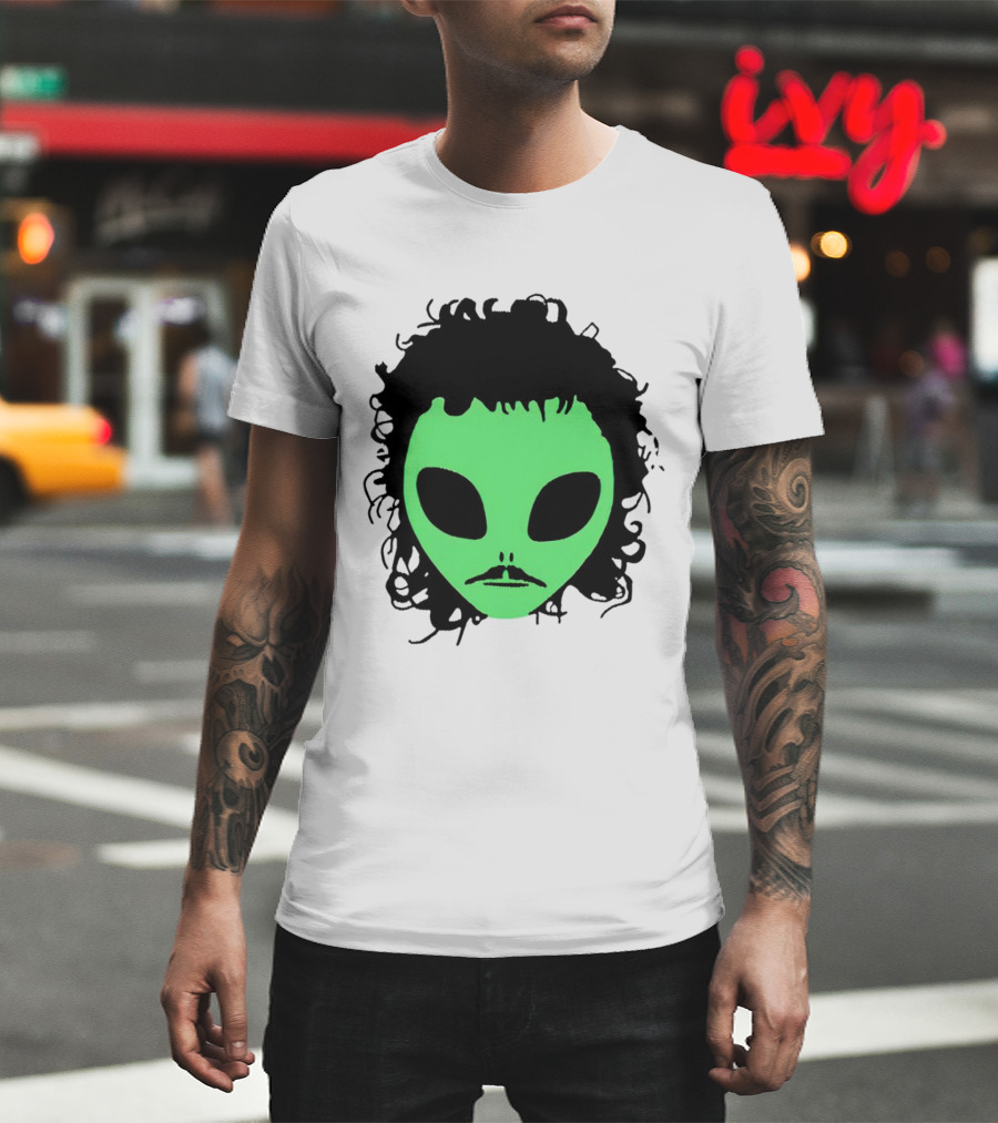 Kurtis Conner Eh Alien Green Face Black Hair T-Shirt