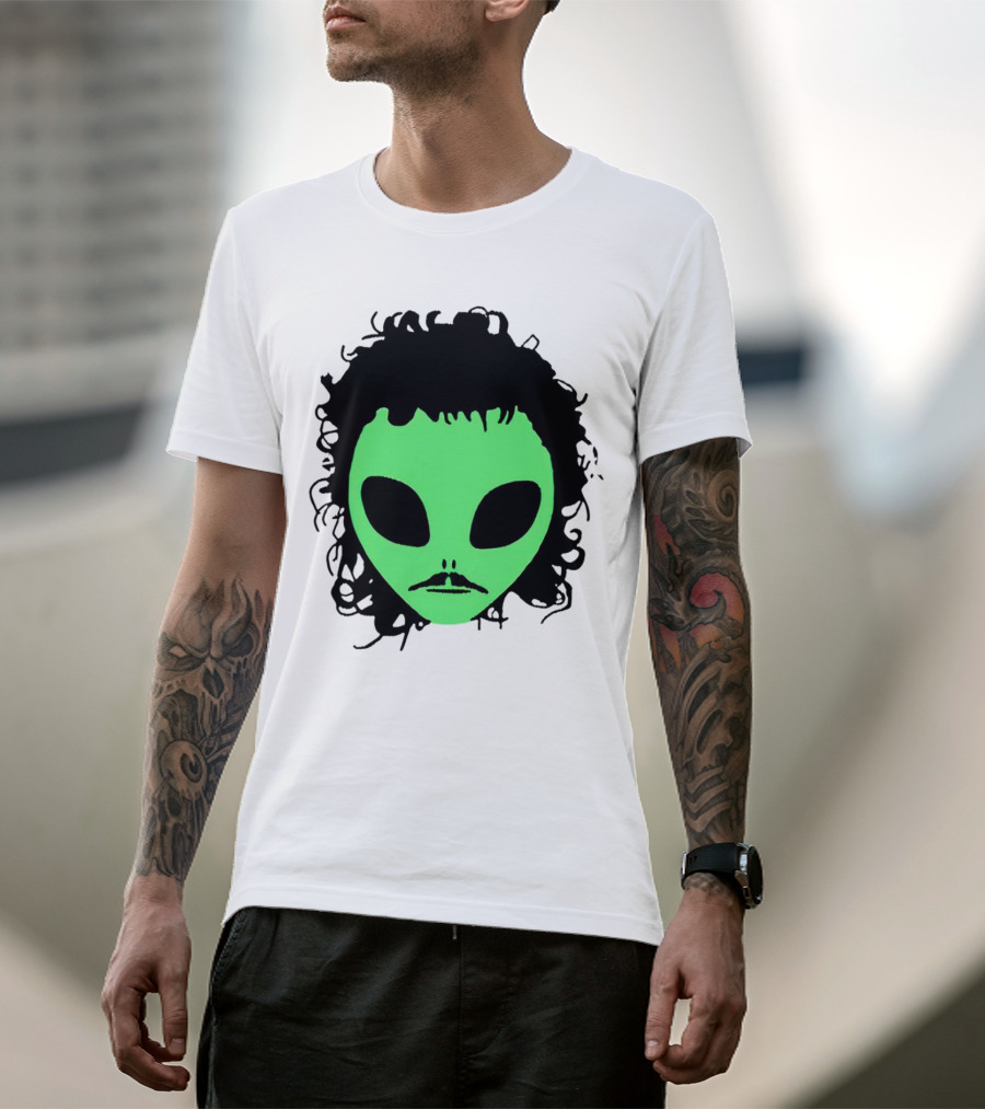 Kurtis Conner Eh Alien Green Face Black Hair T-Shirt