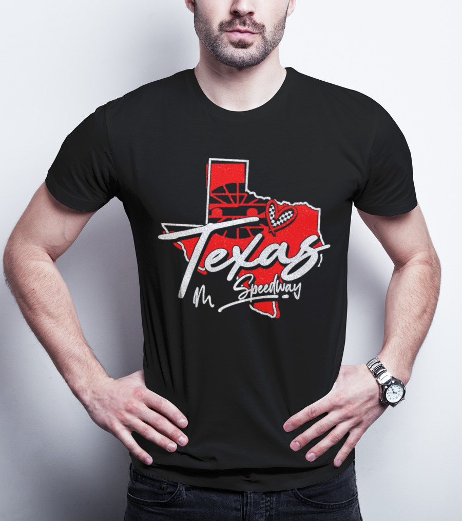 Texas Speedway Love Racing Heart T-Shirt