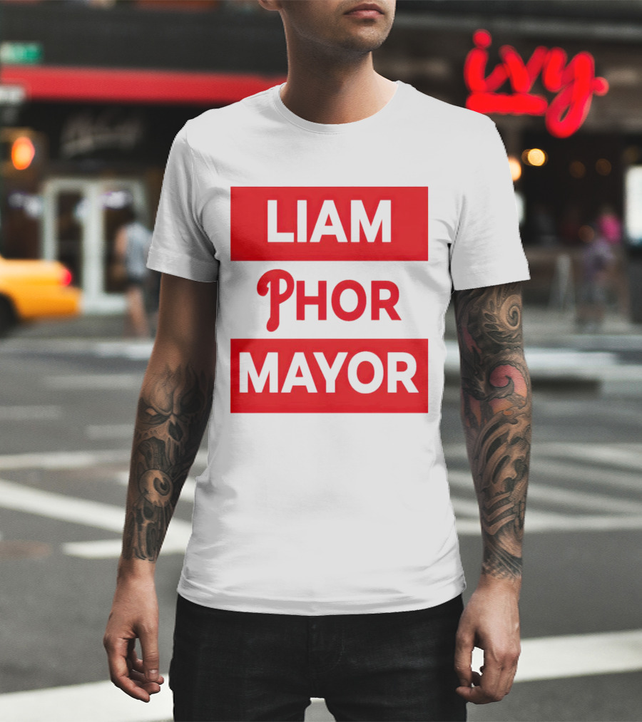 LIAM PHOR MAYOR Philadelphia Phillies T-Shirt