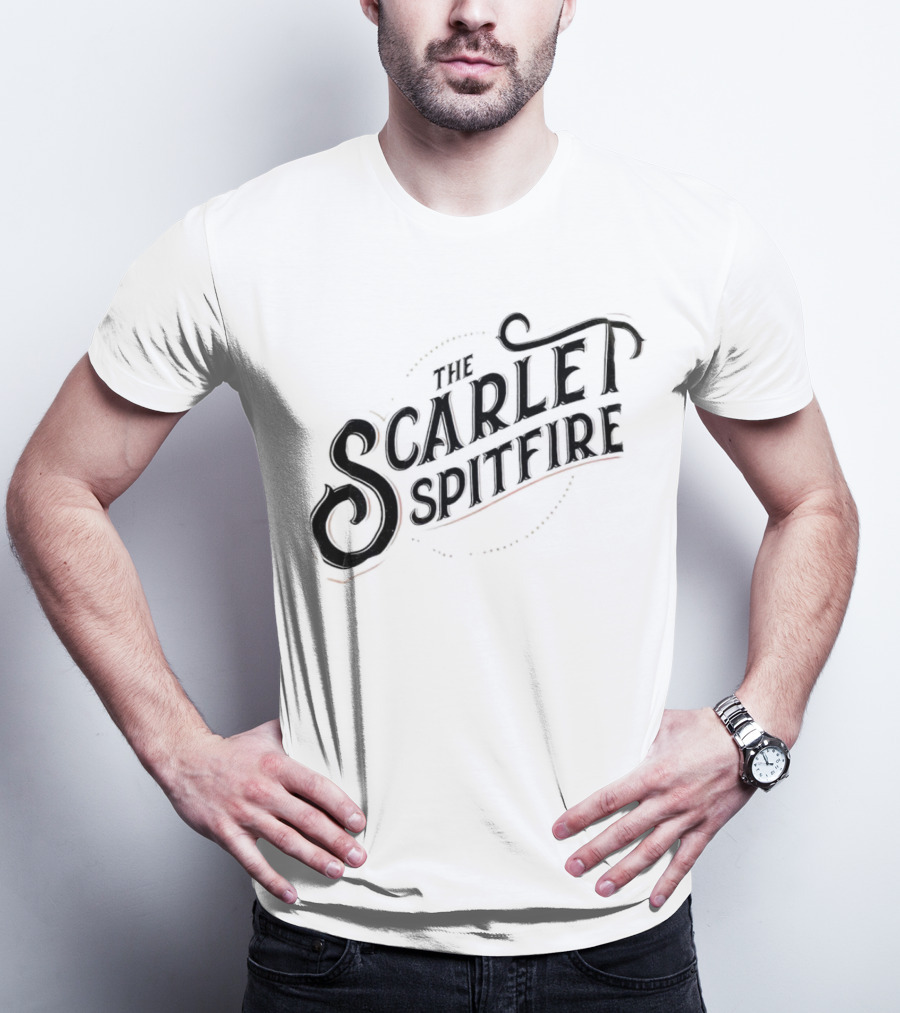The Scarlet Spitfire Bold Vintage Typography T-Shirt